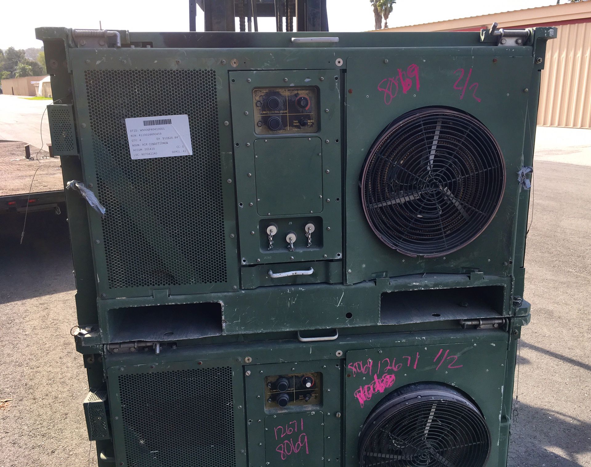 military Air Conditioner HVAC(2) available. Portable for Sale in ...