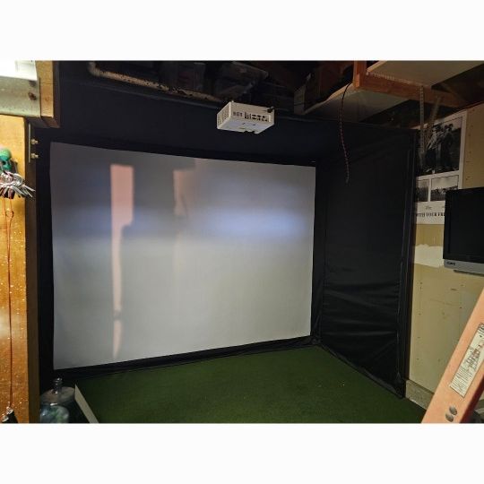 Indoor golf simulator Mevo Plus Flightscope Enclosure with impact ...