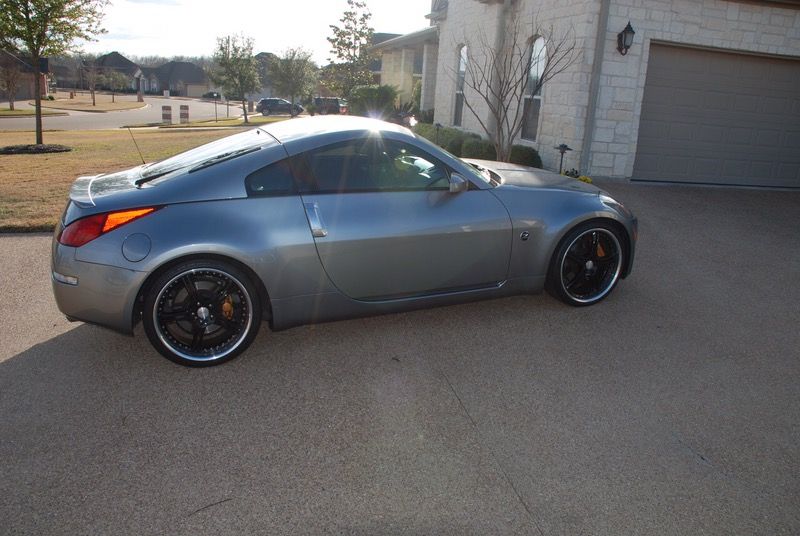 Silver 350z Black Rims