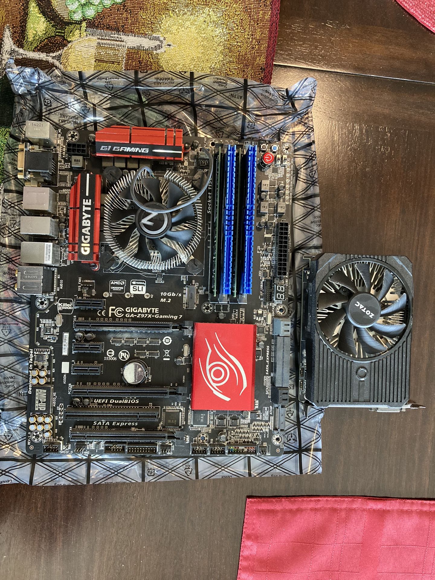 Gigabyte GA-Z97X Gaming 7 MotherBoard With Zotac GTX 1050 TI 4GB Gpu ...