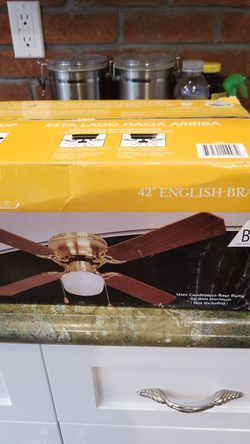 Harbor Breeze 52 Moonglow Polished Brass Ceiling Fan | Shelly Lighting