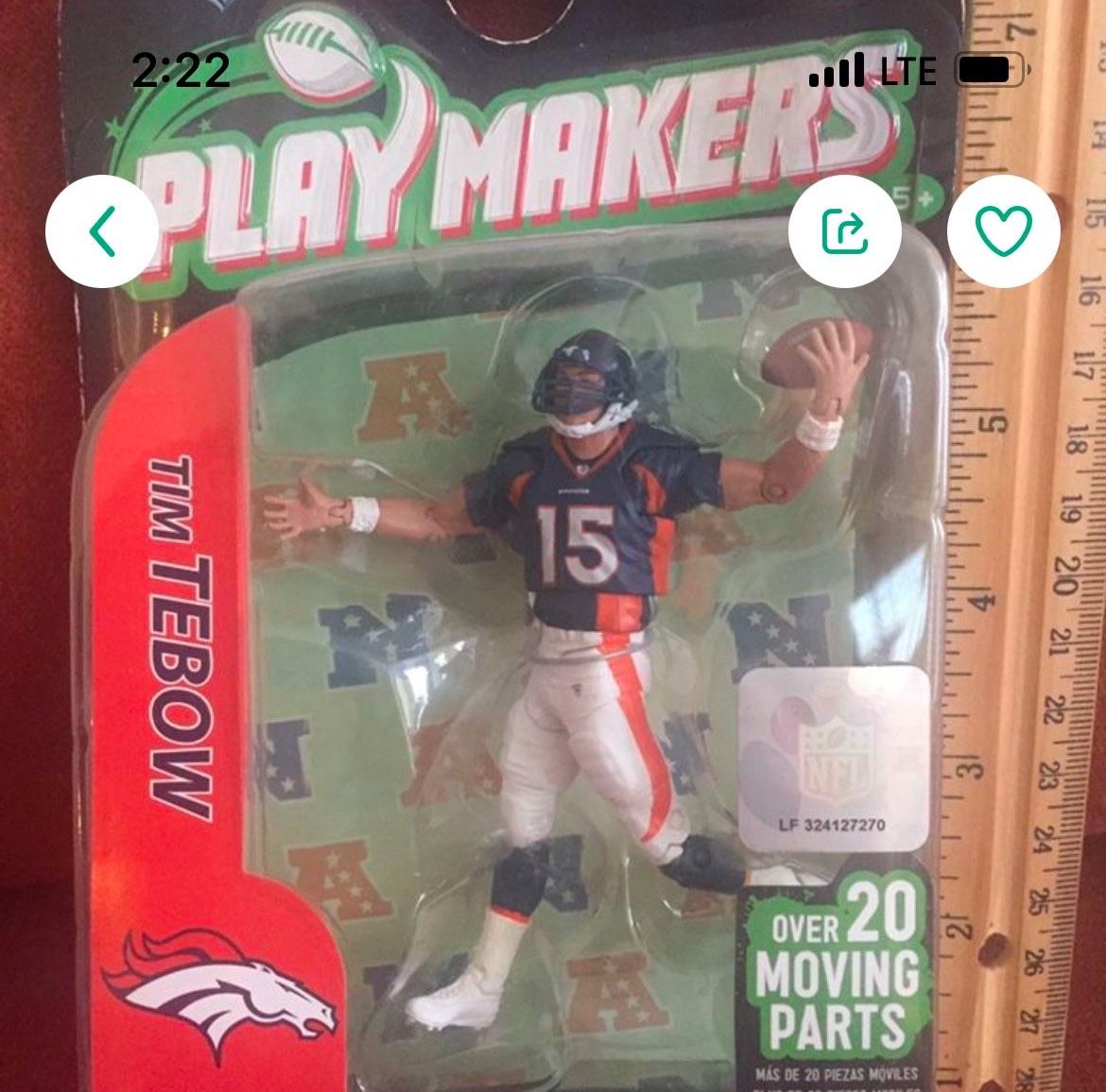 Tim Tebow, Action Figure, New Inbox for Sale in Colorado Springs, CO ...