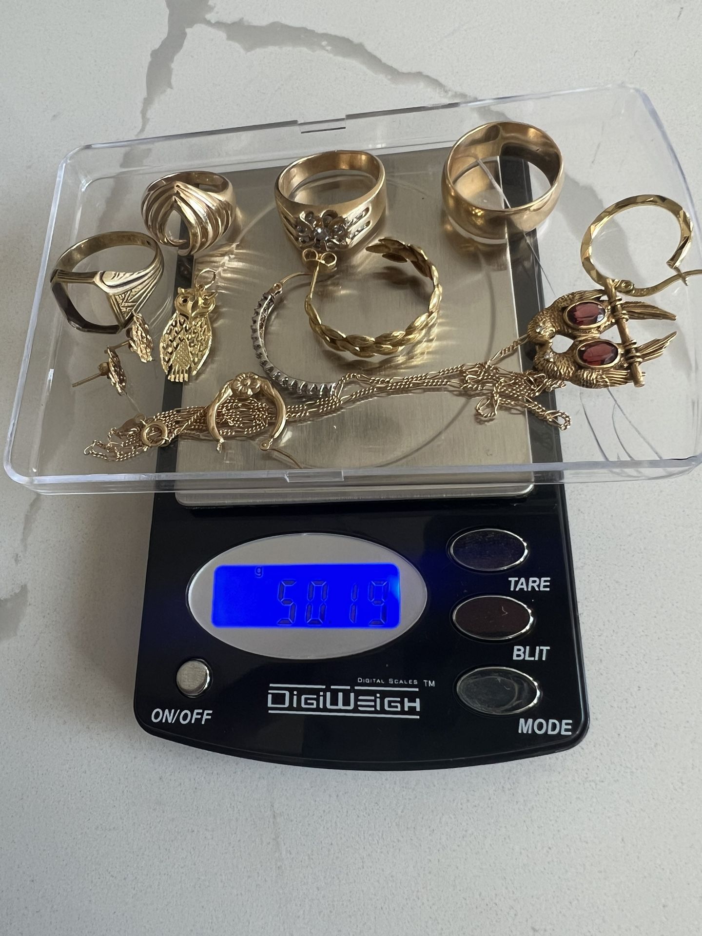 10k 14k & 18k gold jewelry lot gorgeous pieces 92 grams + More for Sale ...