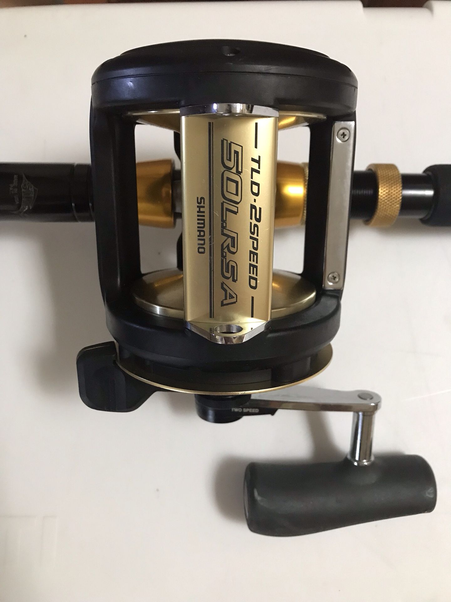 Shimano TLD 50 LRSA and 50/100lb 6’ gamefisher rod company for Sale in ...