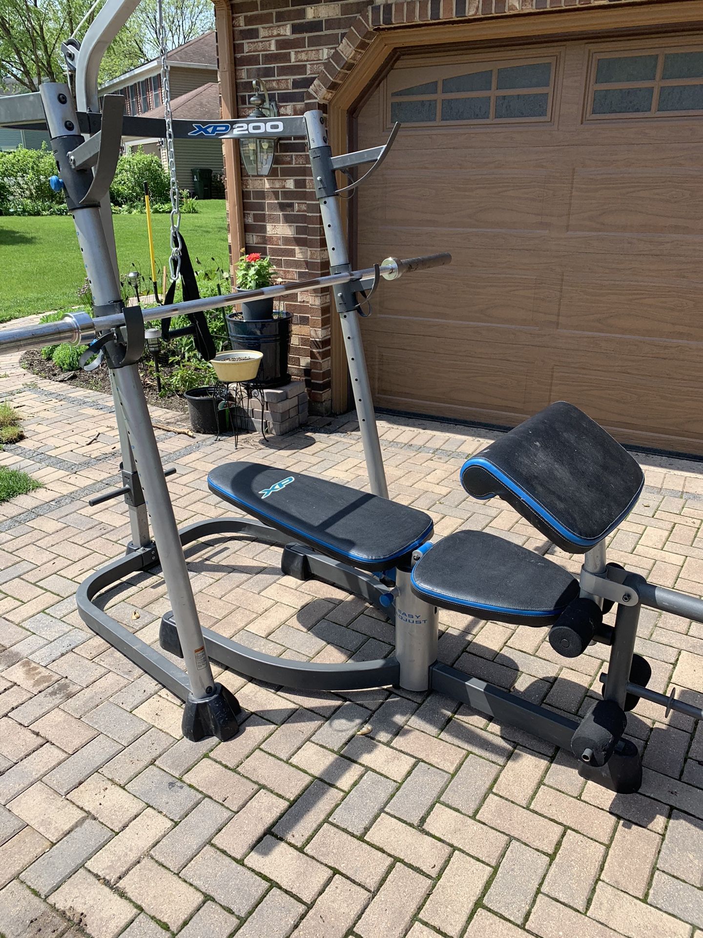 Pro Form XP 200 weight rack and bench- the bar is not for sale for Sale ...