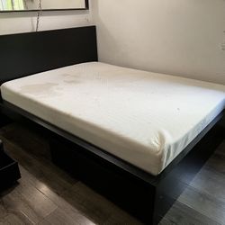 Ikea malm black bed frame store