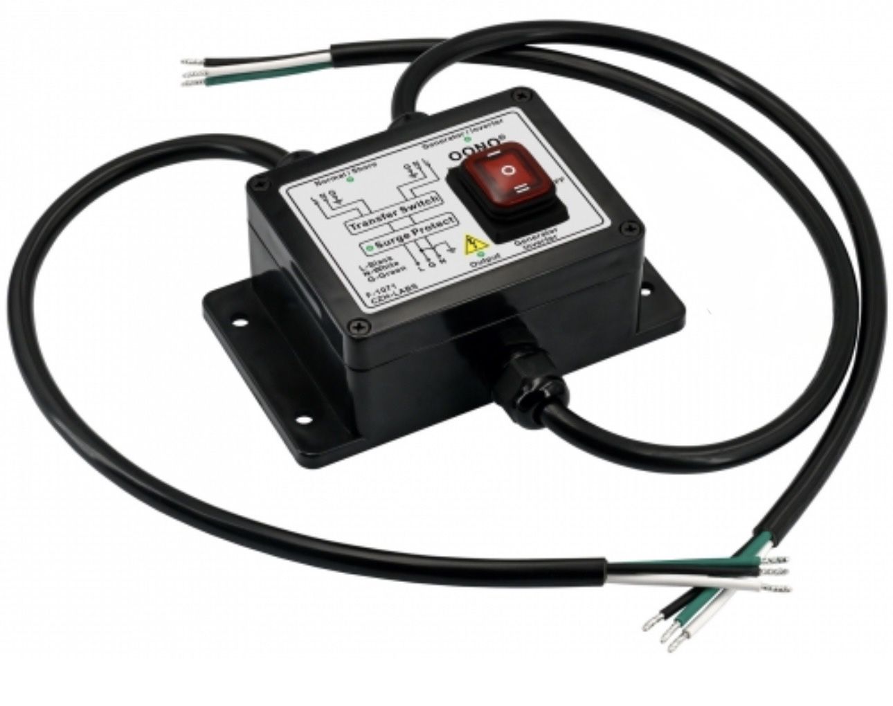 Manual Transfer Switch, AC120V 15Amp, with Surge Protection, for ...