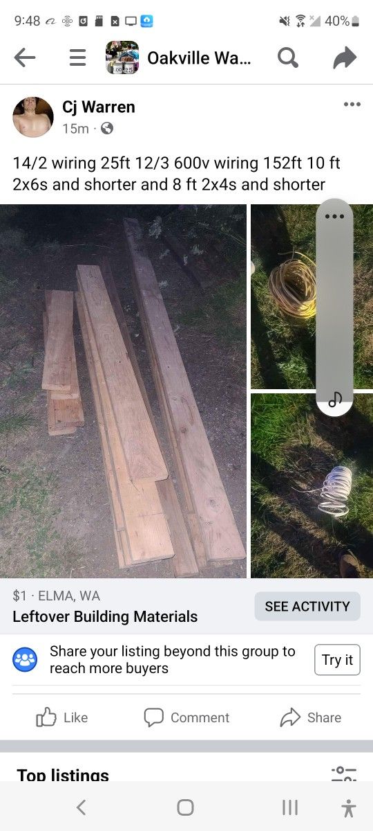 Leftover Building Materials for Sale in Malone-porter, WA - OfferUp