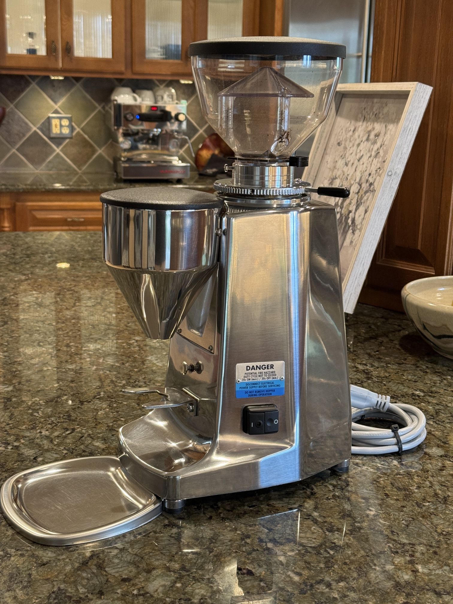 La Marzocco Lux D Doserless Espresso Grinder, by Mazzer + Tall Hopper ...