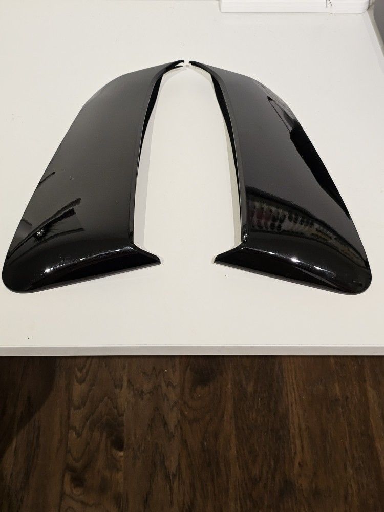 Mustang S550 Side Scoops Professionally Painted Black With Car Paint ...
