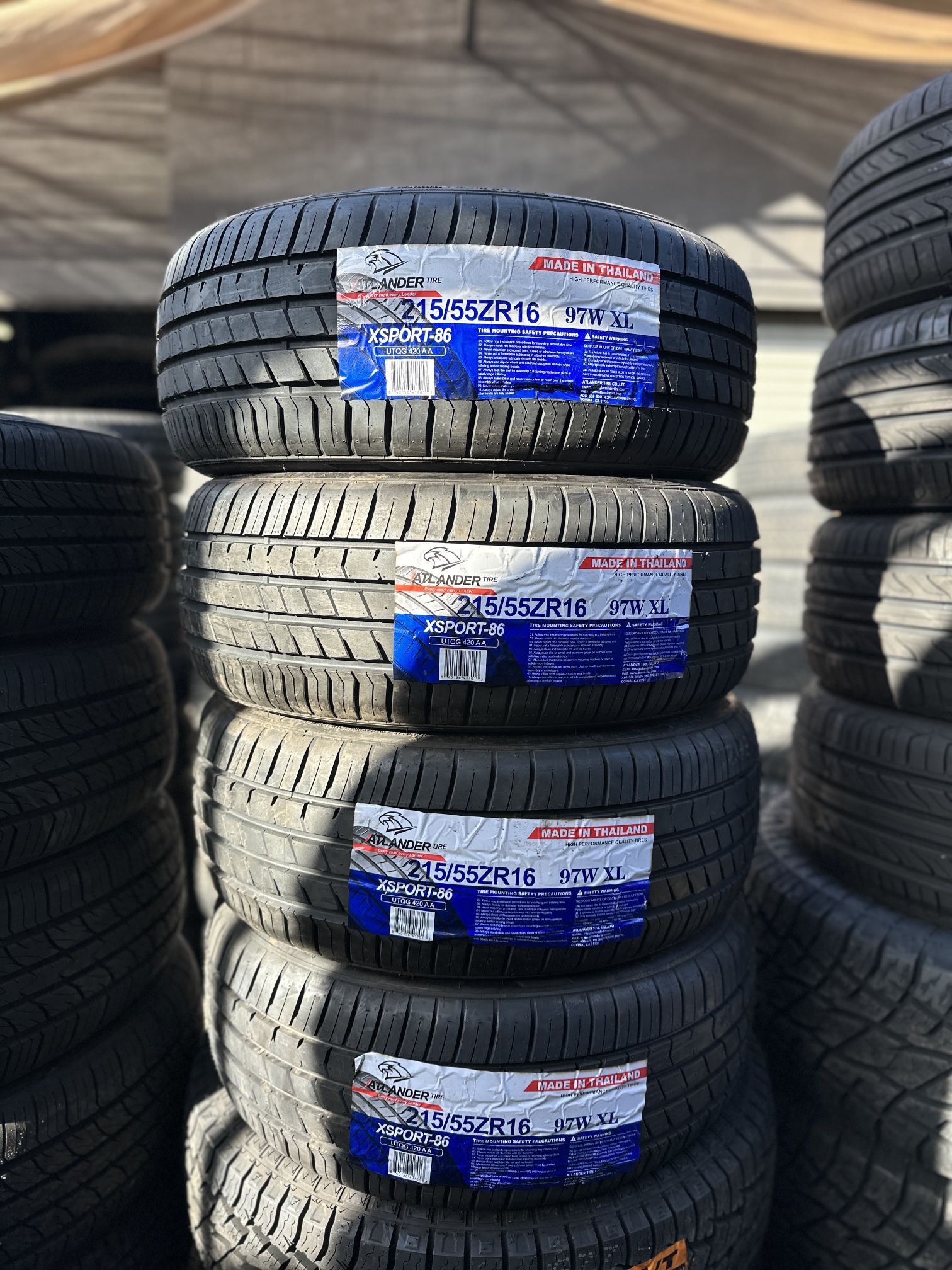 Set 215/55/16 Atlander Brand New Mounted And Balanced MONTADAS Y Balanciadas Gratis for Sale in ...