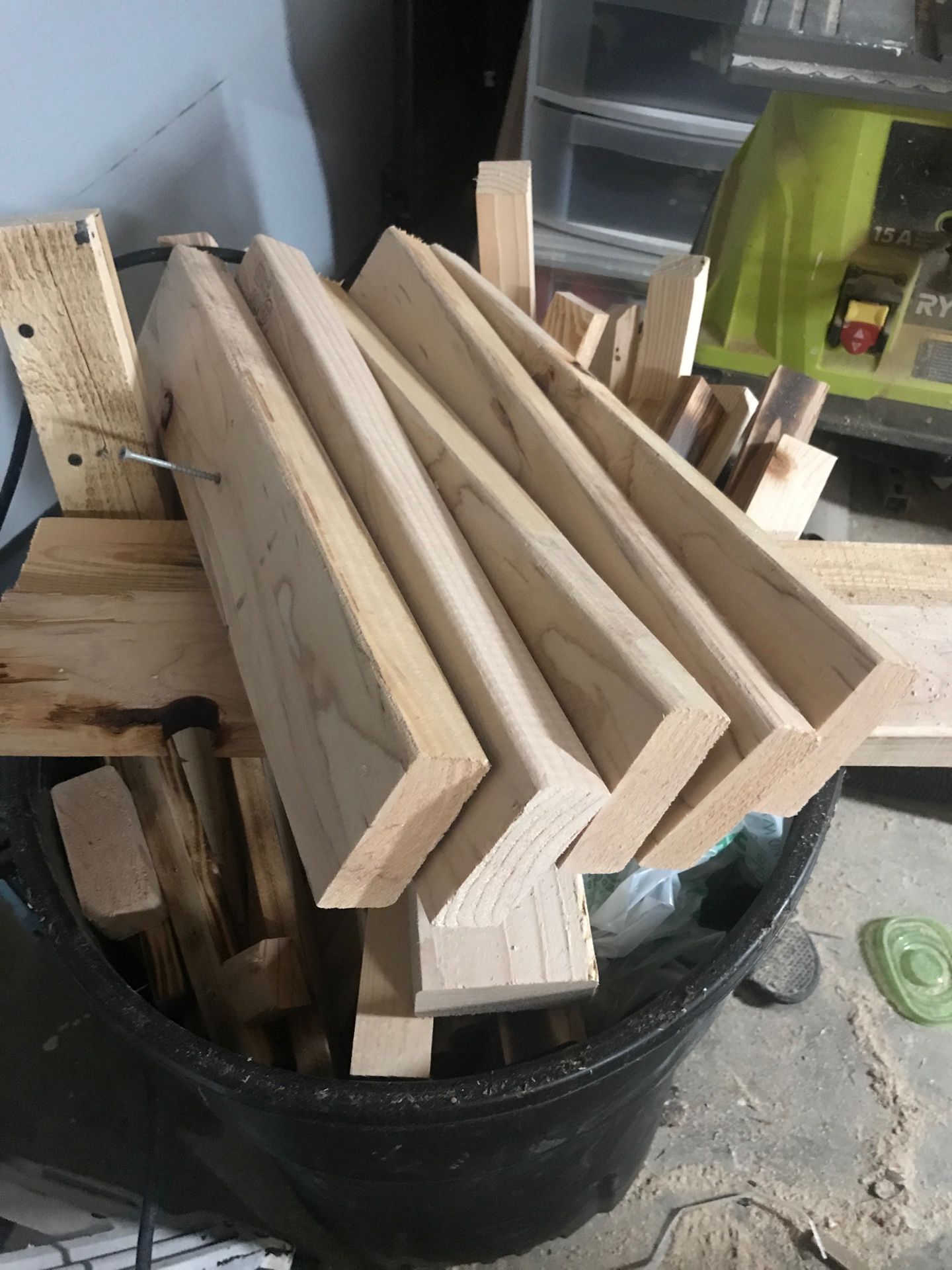 Free clean wood scraps - mostly 1x2 cut offs and some 2x4 cuts. Use for ...