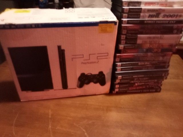 PS2 Slim Complete In Box W/Games for Sale in Phoenix, AZ - OfferUp