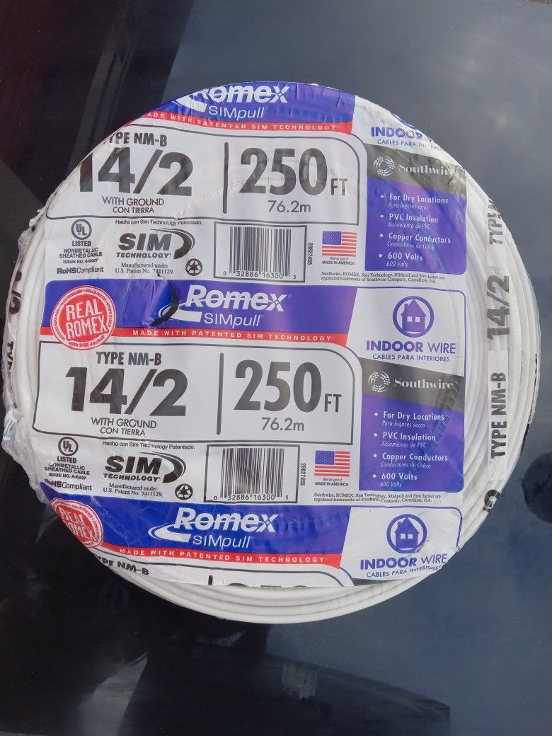ROMEX 14 2 250 Ft Wire For Sale In Riverside CA OfferUp ROMEX 14 2 250 Ft Wire For Sale In Riverside CA OfferUp
