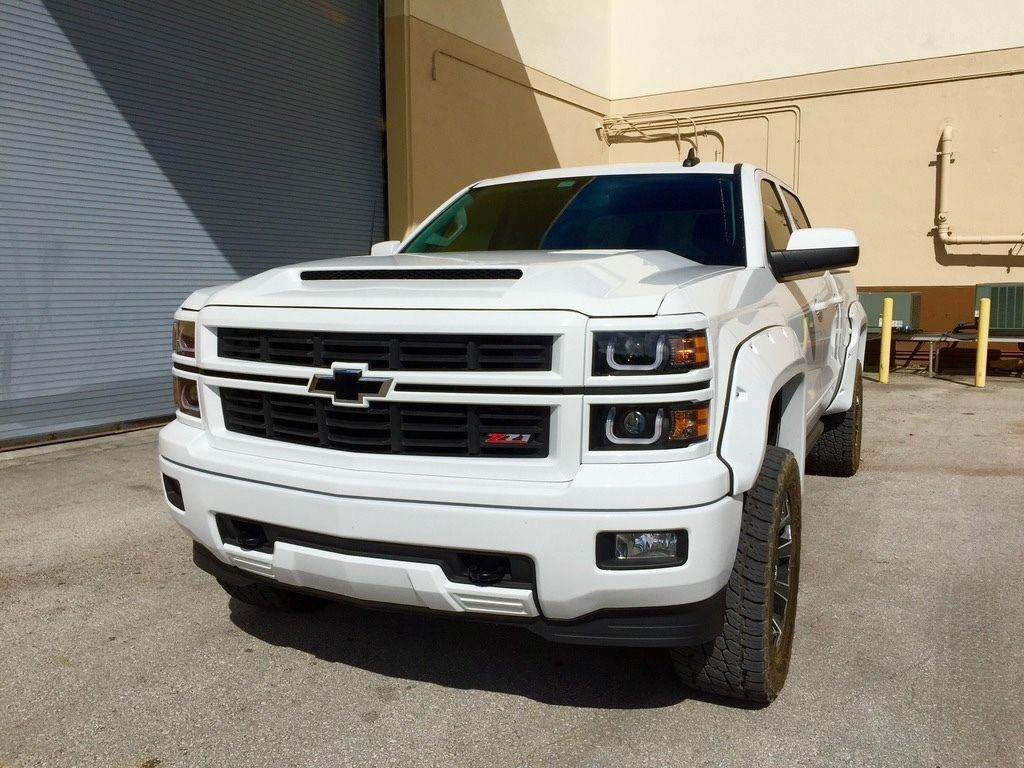 New In Box RK Sport Ram Air Hood for 2014 2015 Chevy Silverado 1500 ...