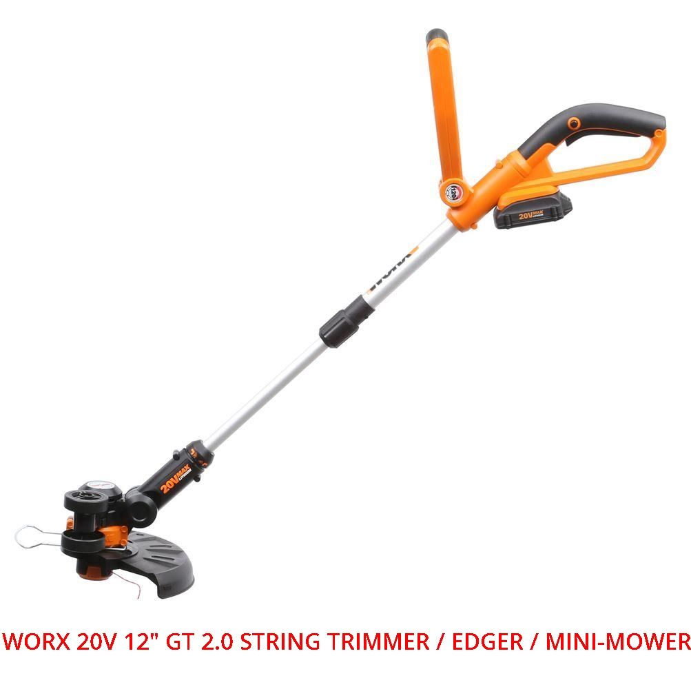 WORX 20V 12" GT 2.0 STRING TRIMMER / EDGER / MINI-MOWER for Sale in ...
