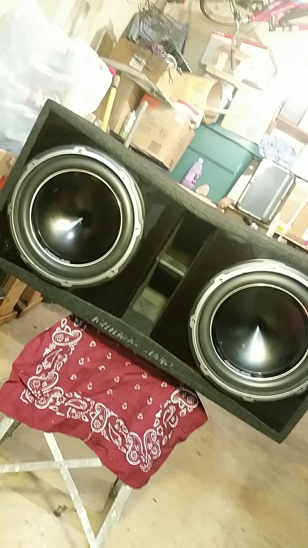 *MUST SELL* lightning audio 12" subwoofer box for Sale in Mission Viejo ...