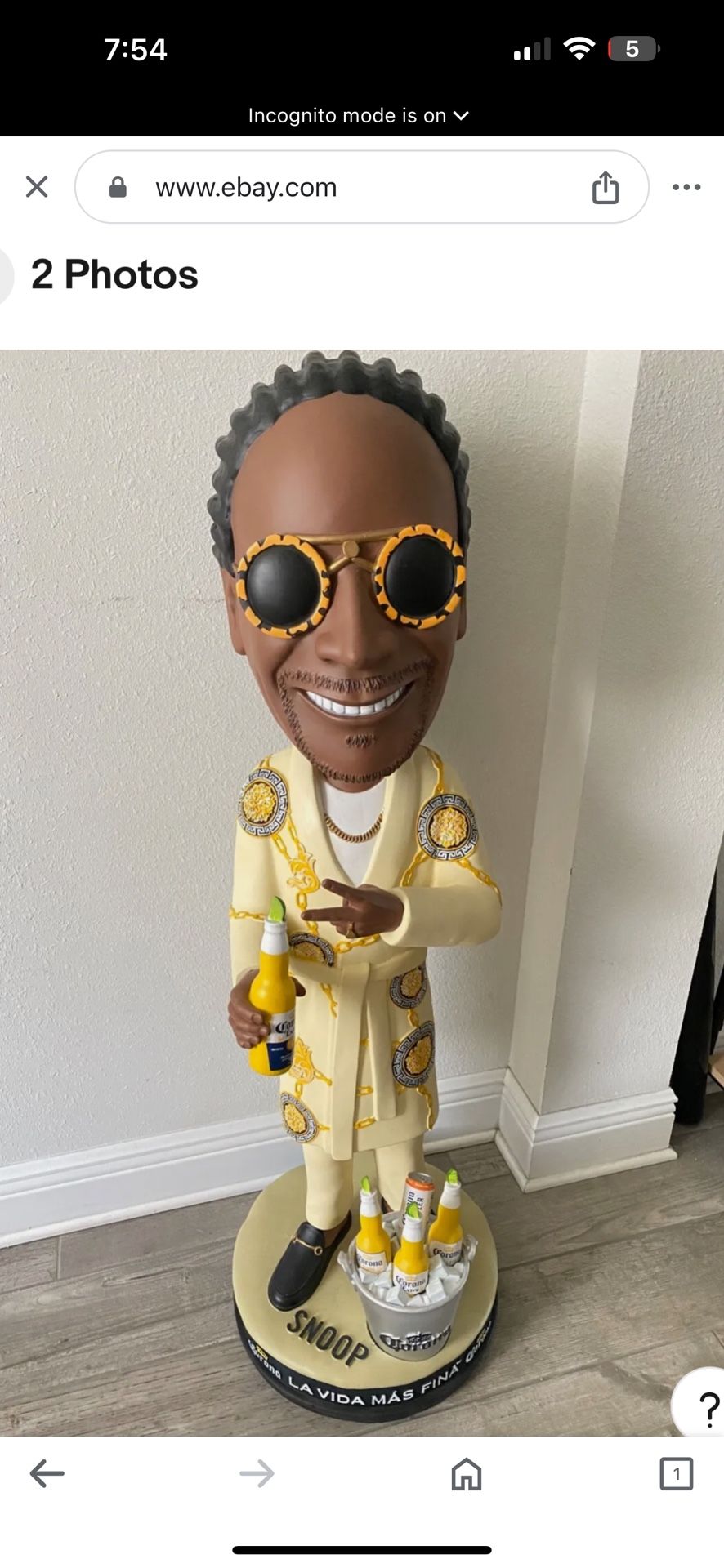 Snoop Dogg Corona Bobblehead for Sale in Pumpkin Center, CA - OfferUp