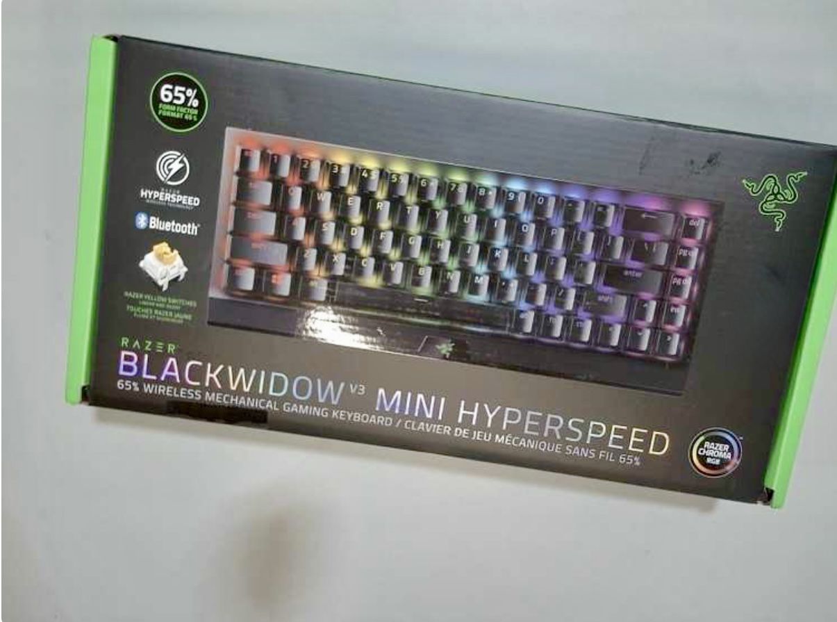 Razer BlackWidow V3 Mini HyperSpeed 65% Wireless Mechanical Gaming ...