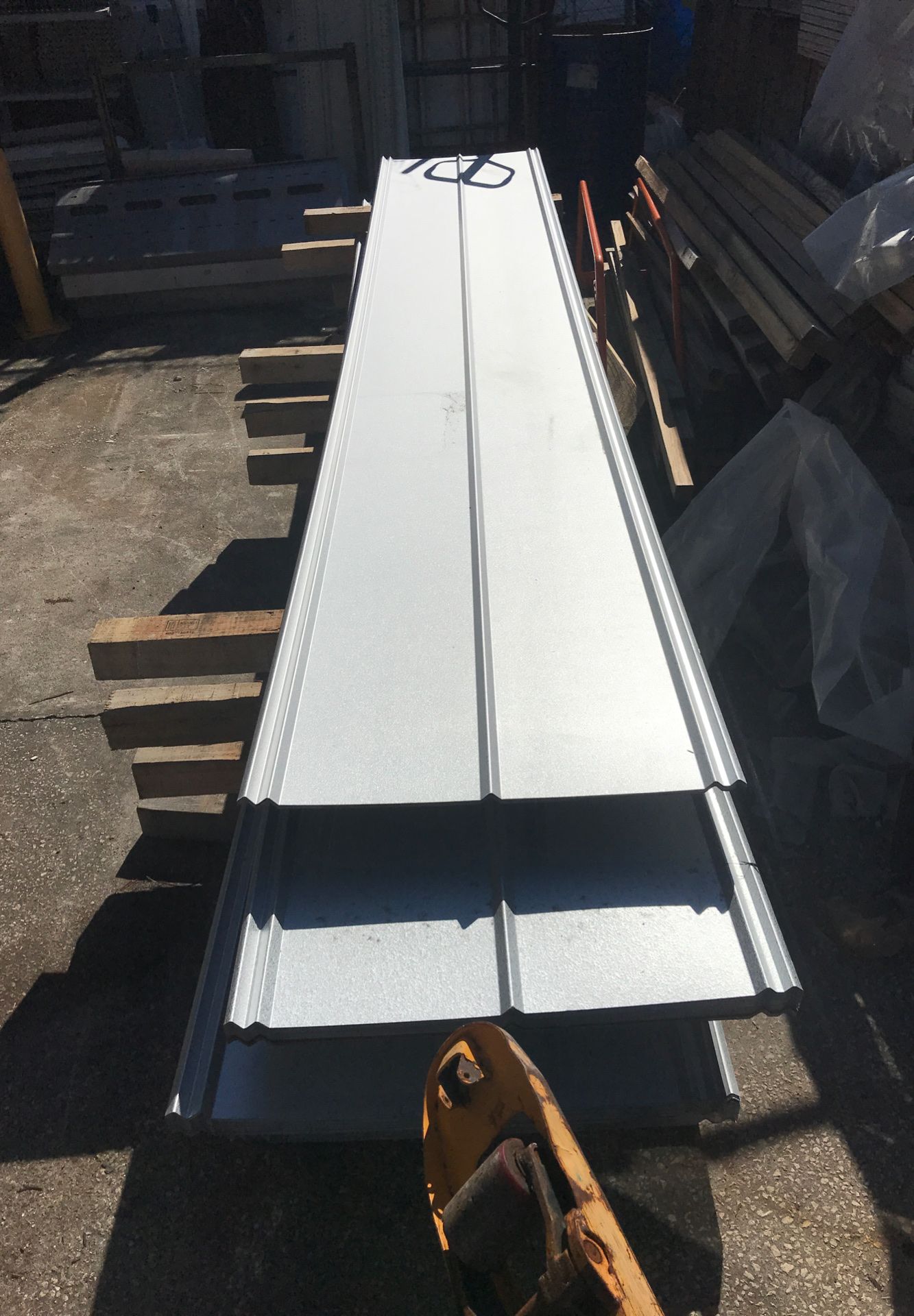 12 ft galvanized 5 v tin 2 ft wide 16 ga $18 sheet for Sale in ...