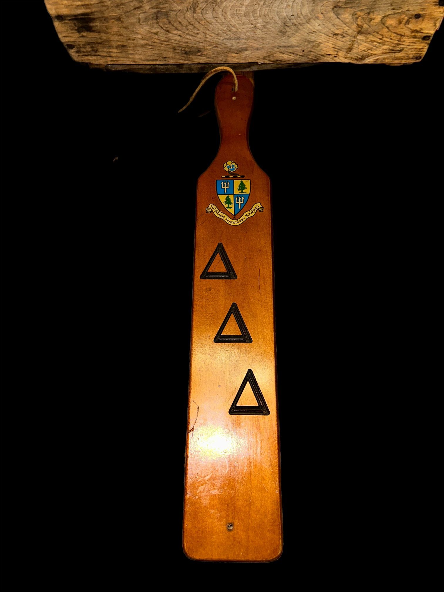 Indiana University Sorority PLEDGE WOODEN PADDLE Vintage Delta Delta ...