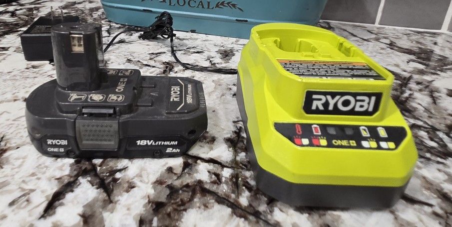 RYOBI Plus One charger and battery 2AH for Sale in Saginaw, TX - OfferUp