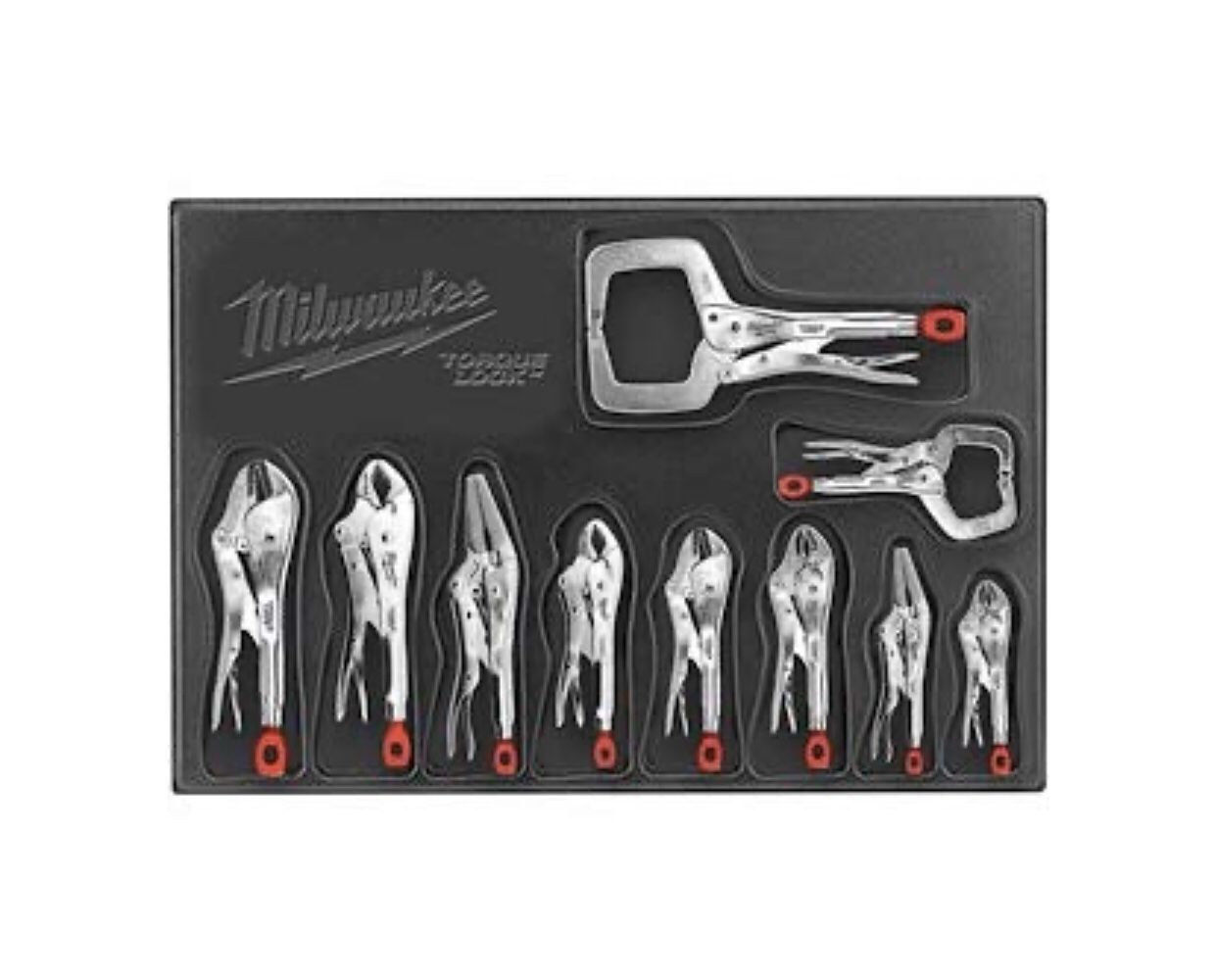 Milwaukee Tools Torque Lock Plier Set, 10-Piece W/Storage Tray. New in ...