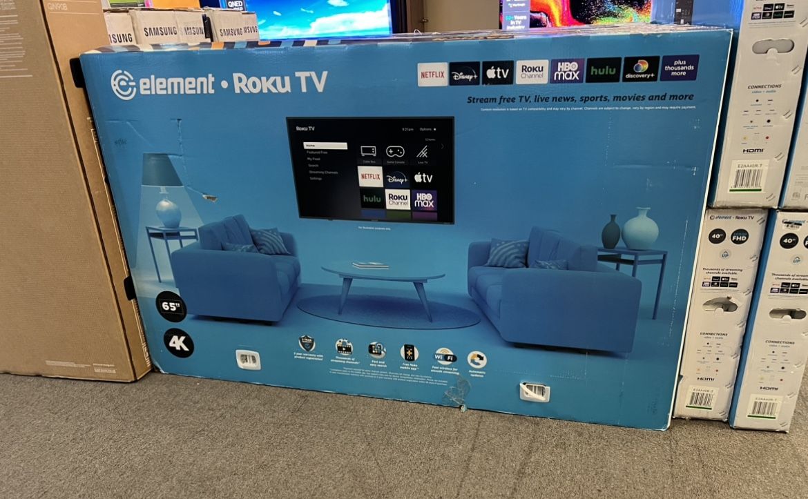 Element 65” 4K Roku Smart Tv for Sale in Las Vegas, NV - OfferUp