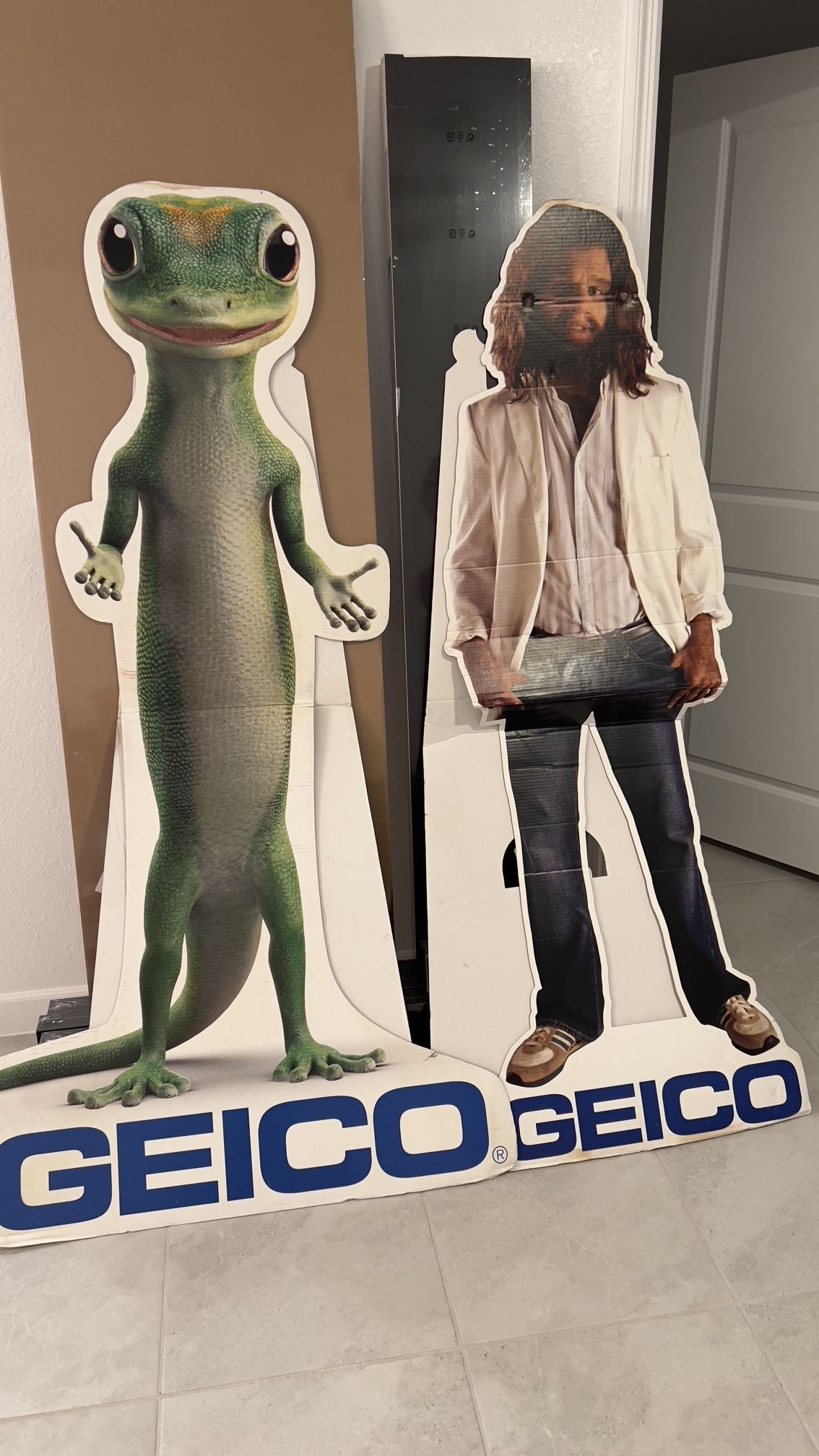 GEICO Caveman and Gecko 6ft Cardboard Cutout for Sale in Miami, FL ...