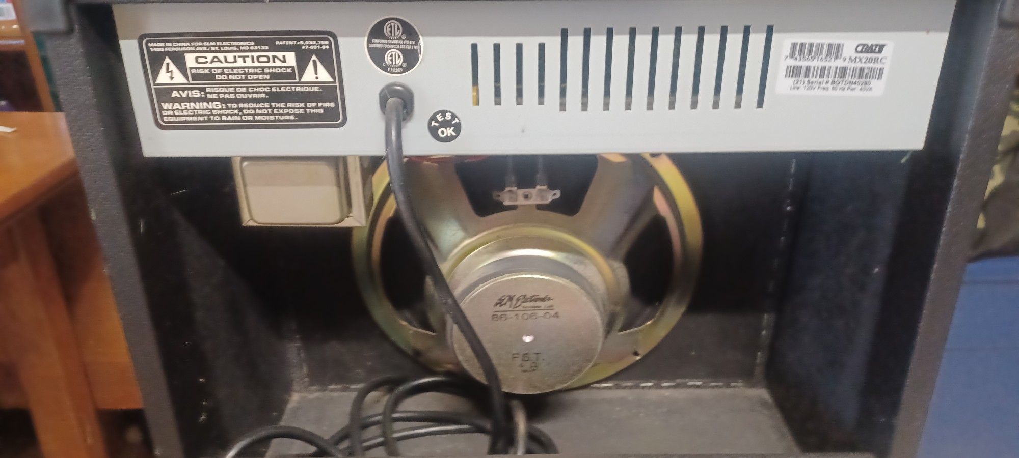 Crate Amplifier MX20RC for Sale in Hartford, CT - OfferUp