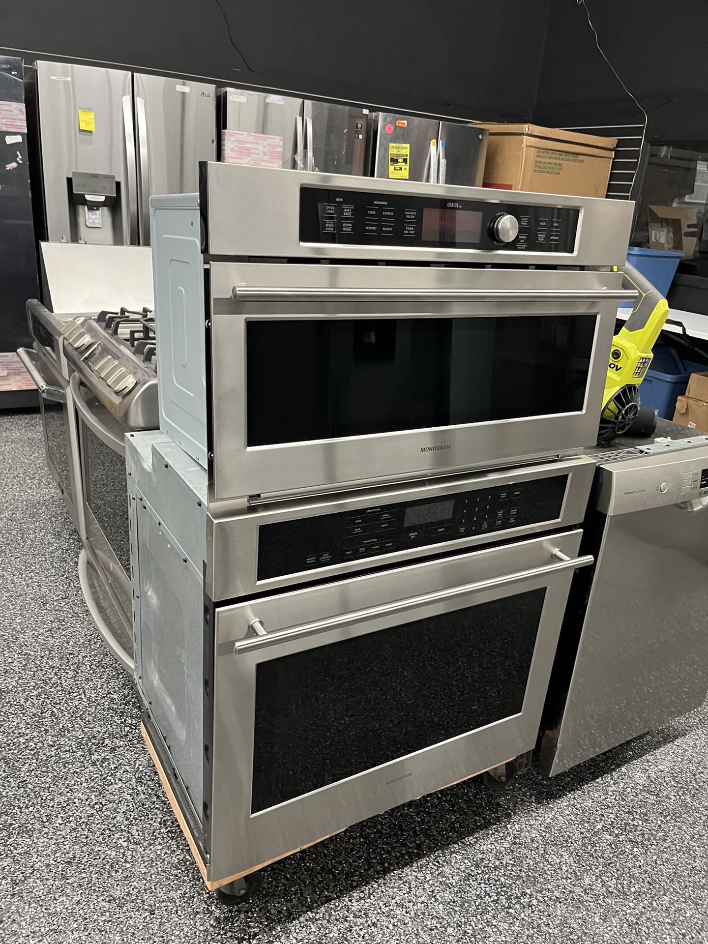 Stainless Steel Monogram 30” Microwave Oven Combo Electric for Sale in ...