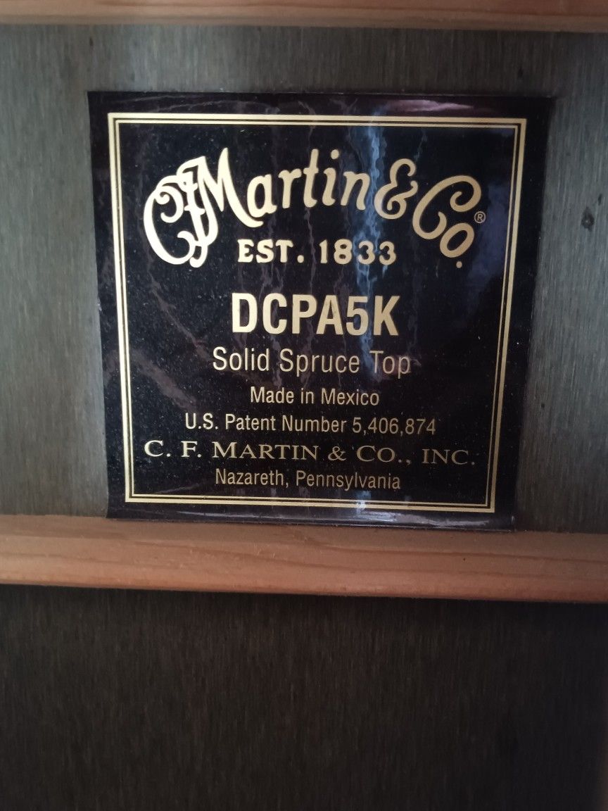 Martin- DCPA5K (Spruce & Koa) w/semi hard case and extras $380 cash for ...