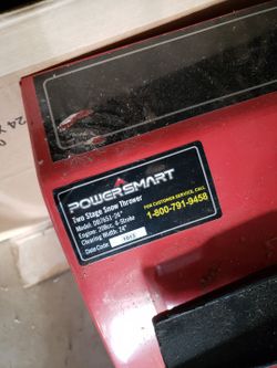 PowerSmart Two Stage Snow Thrower Blower DB7651 24" for Sale in Darien ...