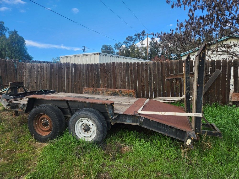 14foot Trailer Bobcat Trail Excvator Trailer 8lug for Sale in Wildomar ...