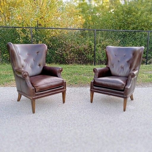 Hooker Furniture Maya Leather Chairs (Pair) for Sale in Libertyville ...