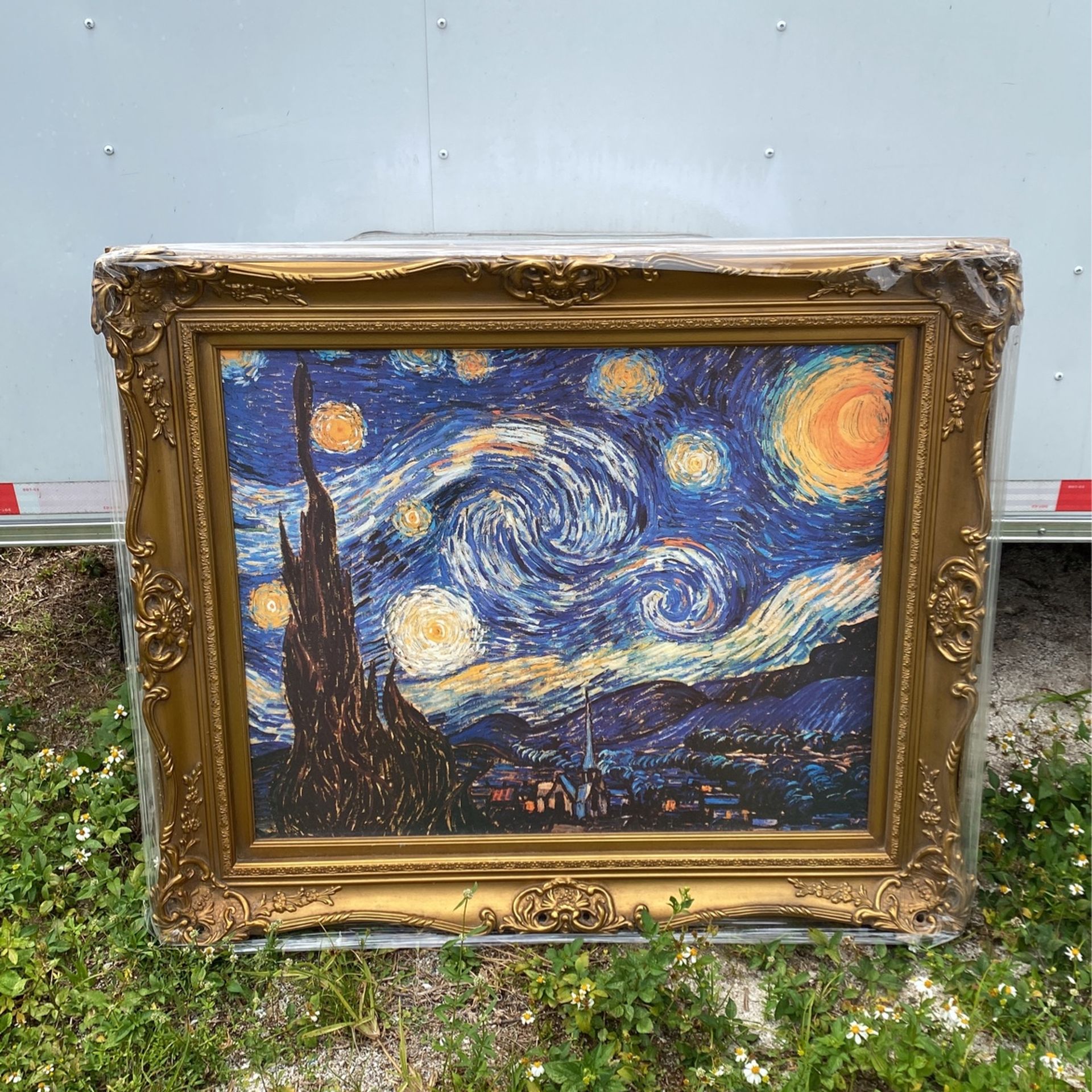 Starry night Framed Canvas Art Frame for Sale in Miami, FL - OfferUp