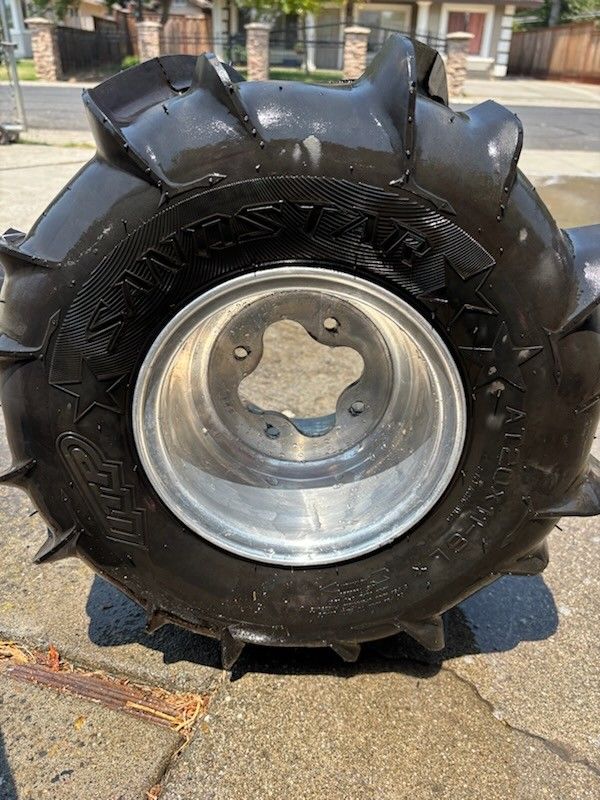 Sand Star ATV Rear Paddle Tires And Rims for Sale in West Sacramento ...