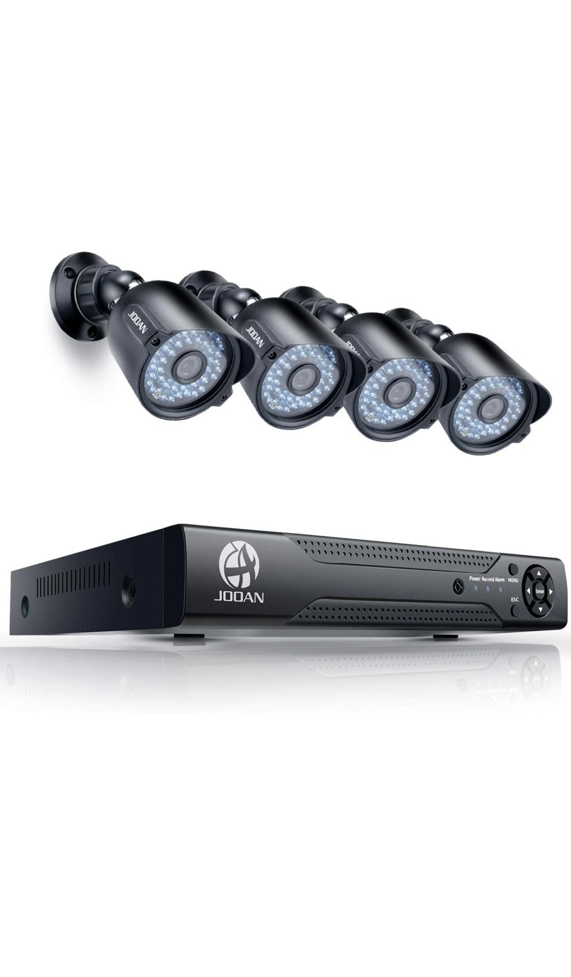 1080P Security Camera System 5in1 H.265 DVR&4pcs 2MP Outdoor/Indoor ...