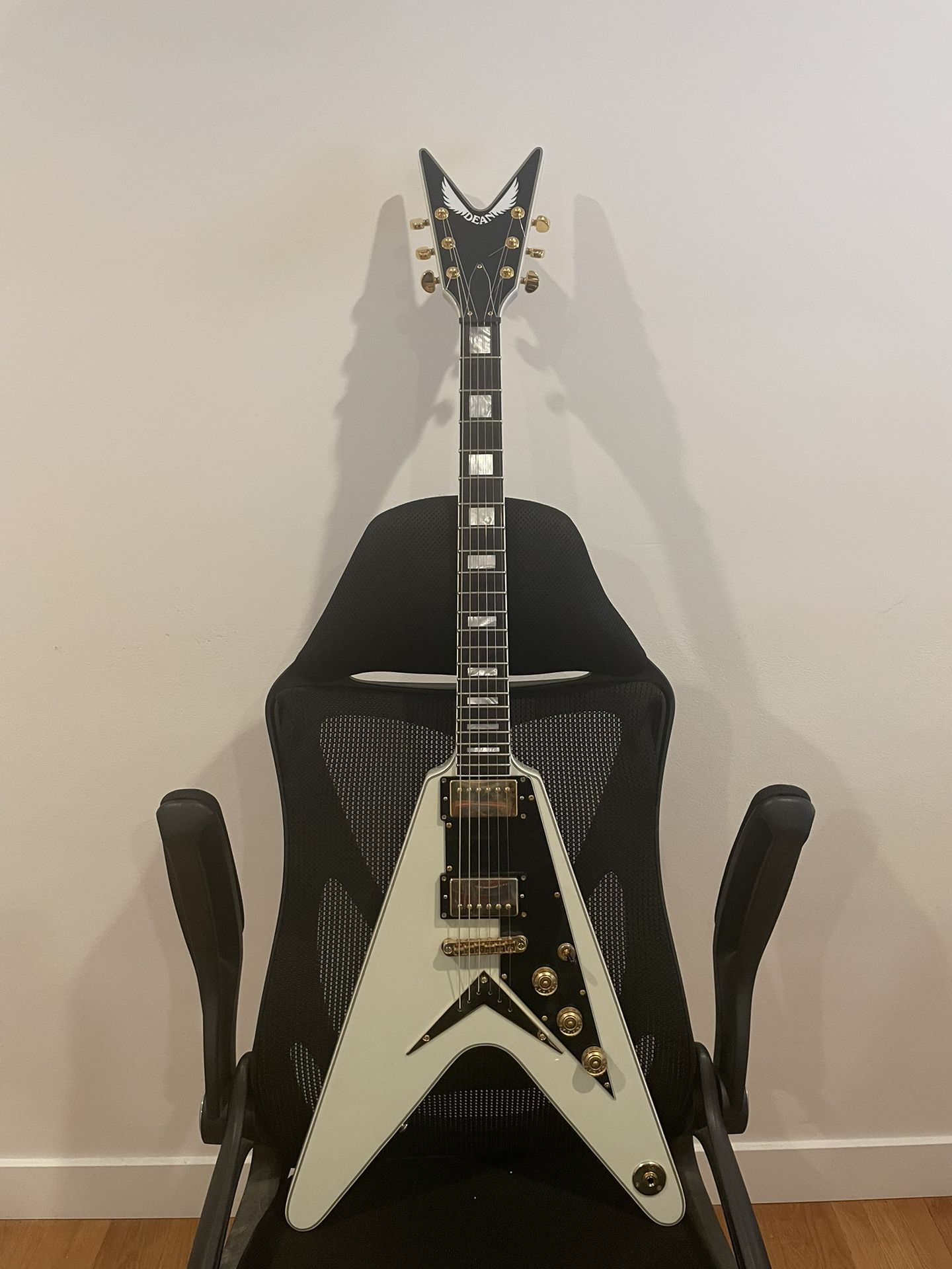 Used Dean Christian Martucci Flying V Electric Guitar With Hard Case ...