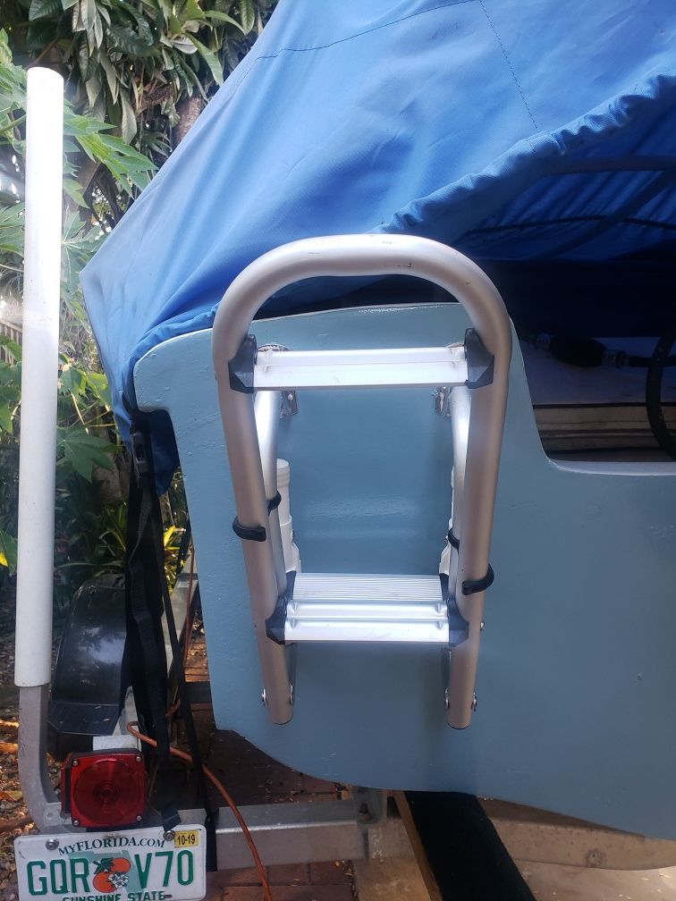 Marine Aluminum Folding Transom Ladder boat ladder for Sale in Miami ...