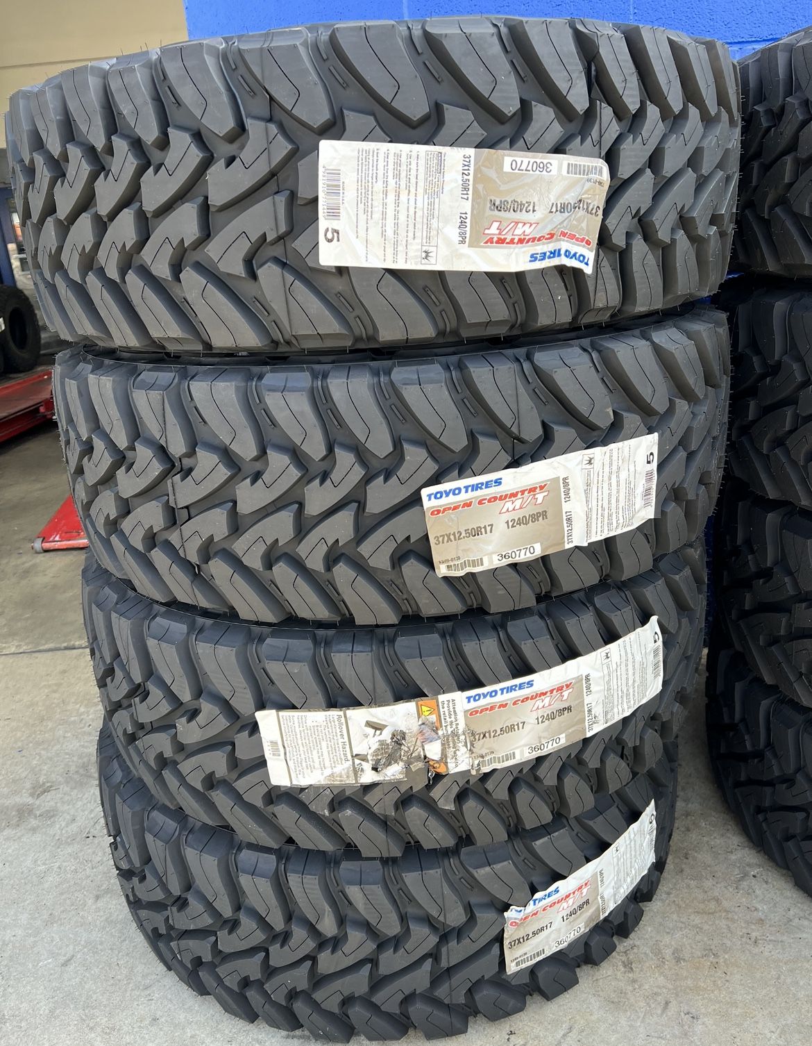 37x12.50R17 Toyo Open Country MT *$385 EACH SPECIAL DEAL * for Sale in ...