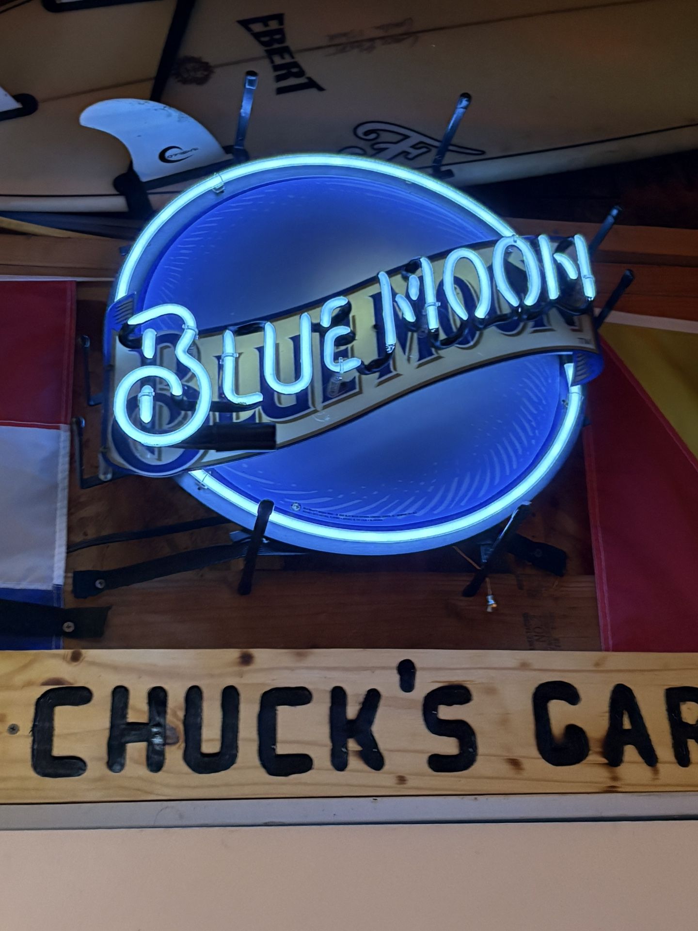 Neon Blue Moon Sign for Sale in Tacoma, WA - OfferUp