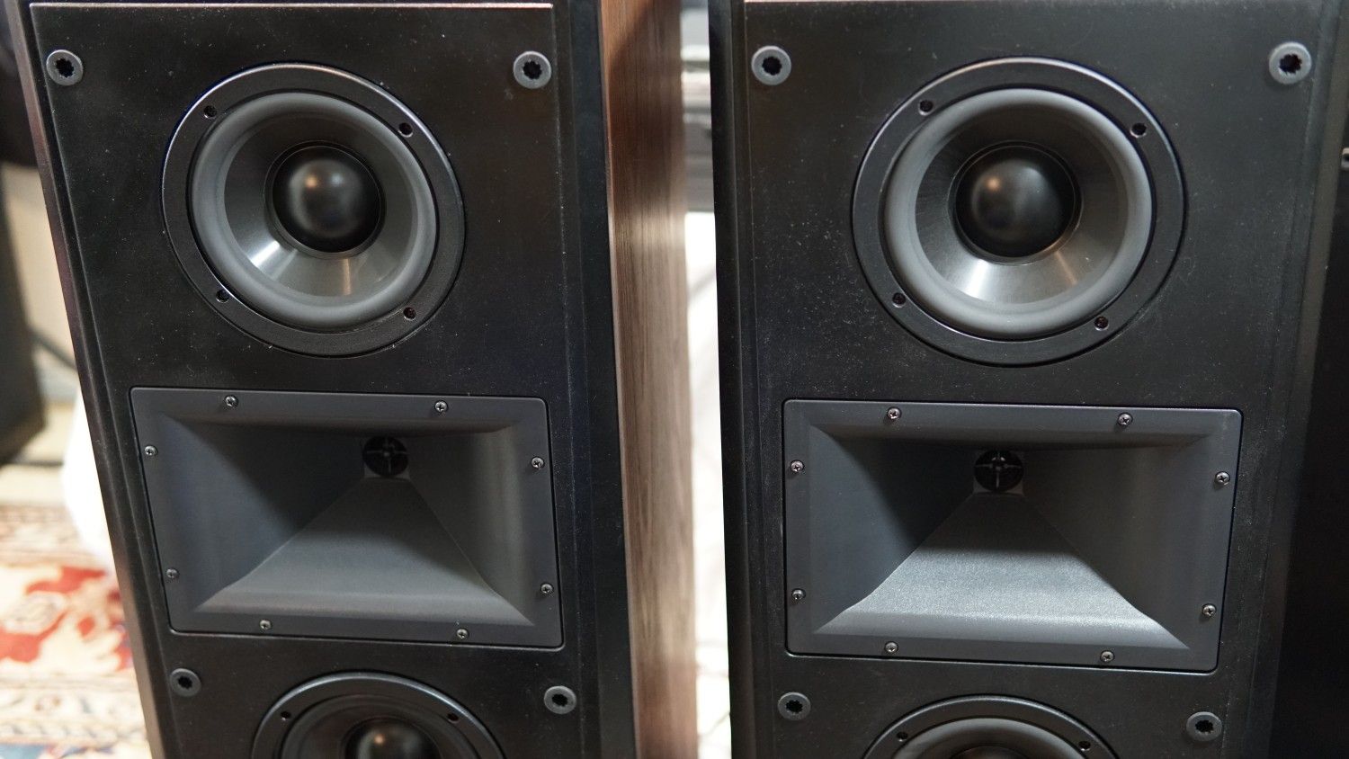 Klipsch Epic CF-1's In Dark Oak. for Sale in Denver, CO - OfferUp