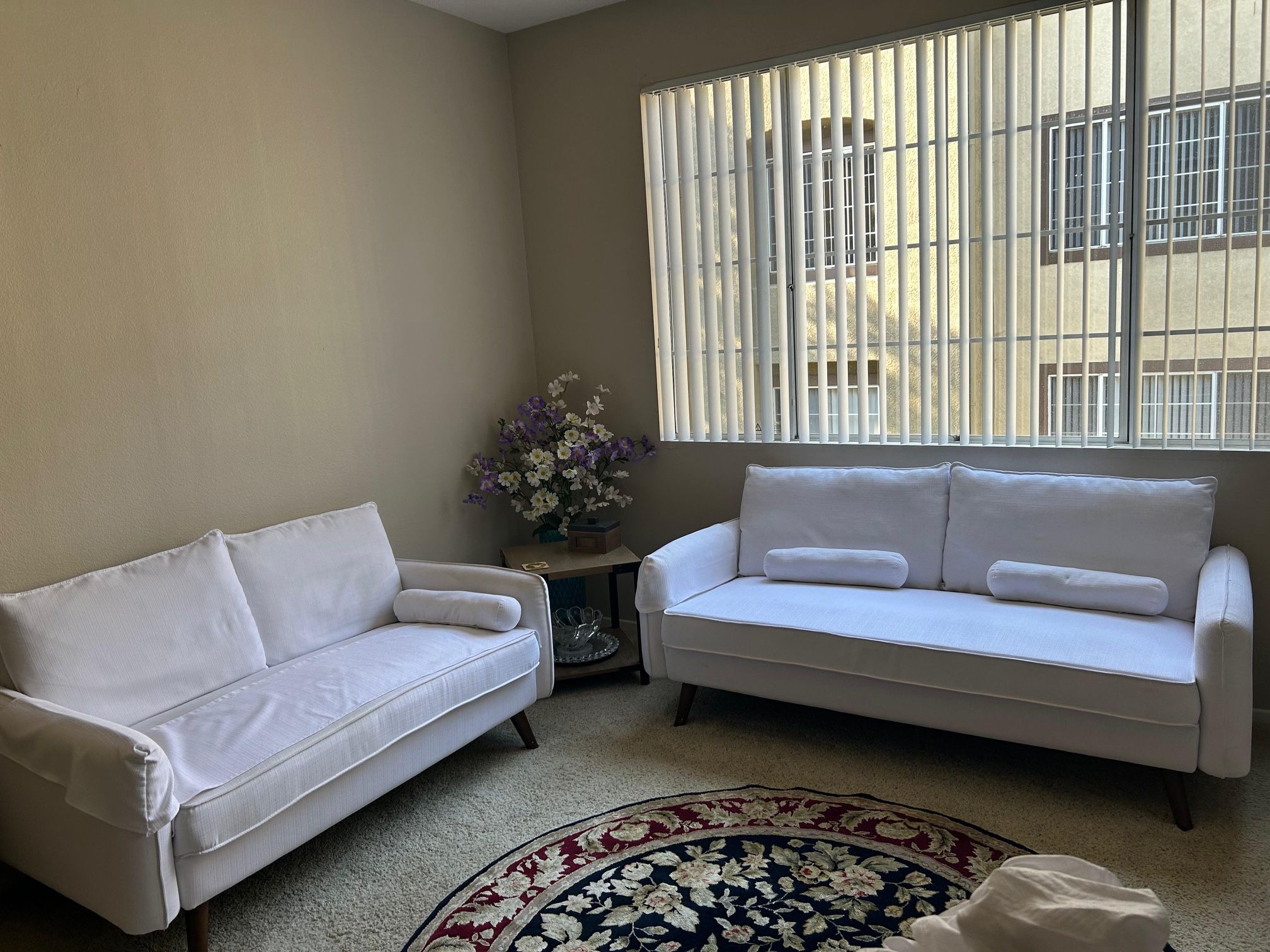 White Sofa Set ( 2 Section ) for Sale in Irvine, CA - OfferUp
