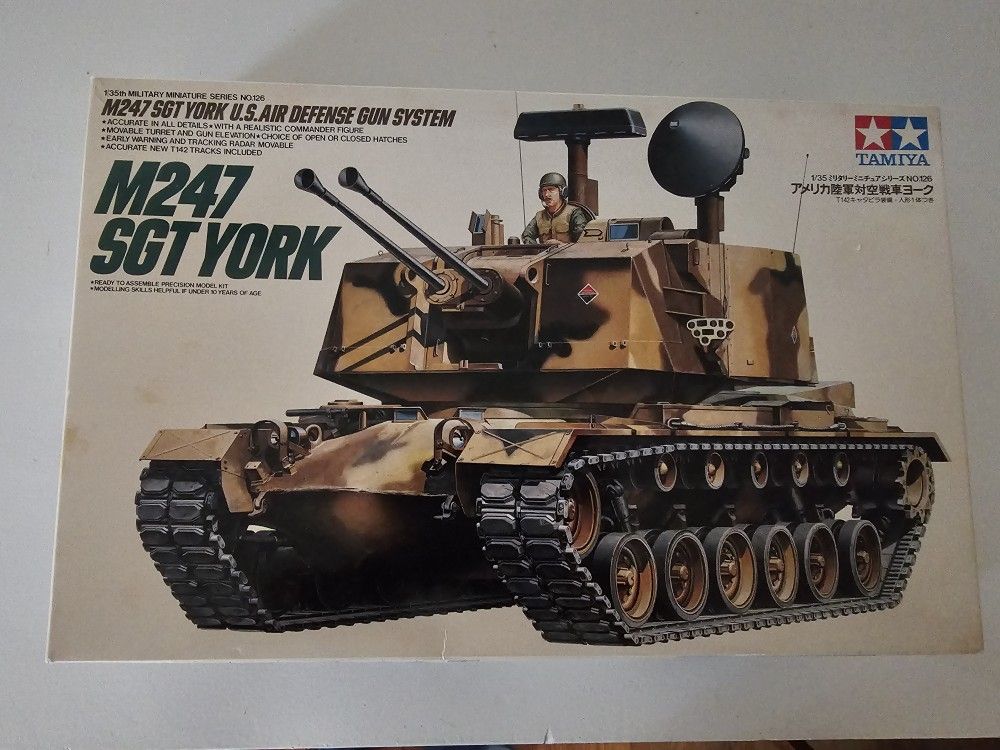 Tamiya M247 SGT YORK U.S. AIR DEFENSE GUN SYSTEM Model for Sale in ...
