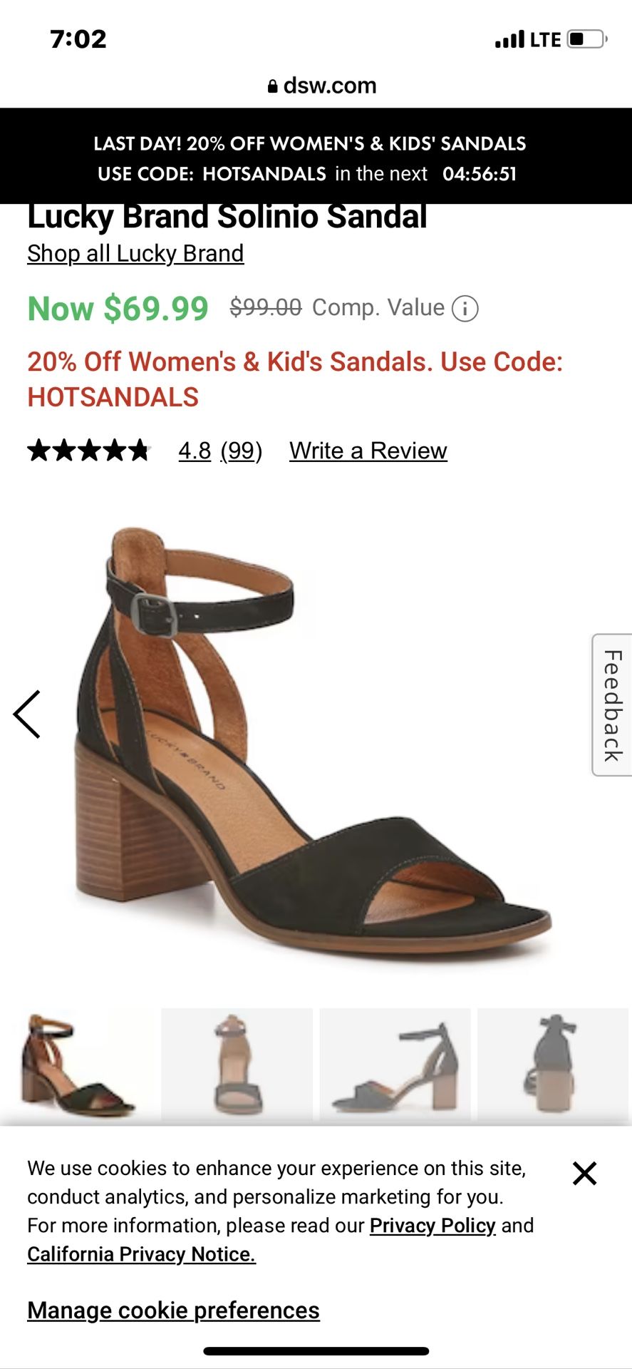 Lucky Brand Solinio Sandal