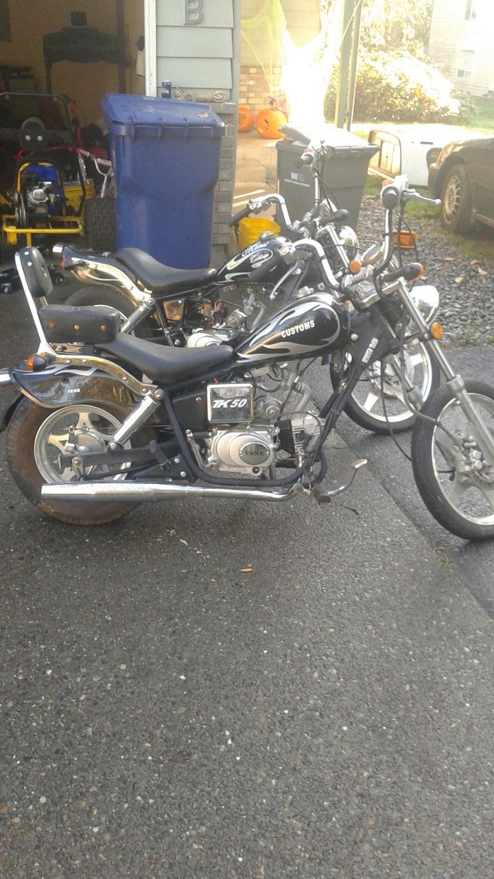 Two tank tk50 mini choppers for sale or trade 450 each for Sale in ...