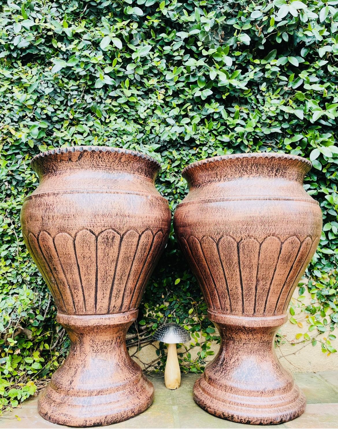 Set of 2 Pedestal Trumpet Pot Planters for Sale in Chula Vista, CA ...
