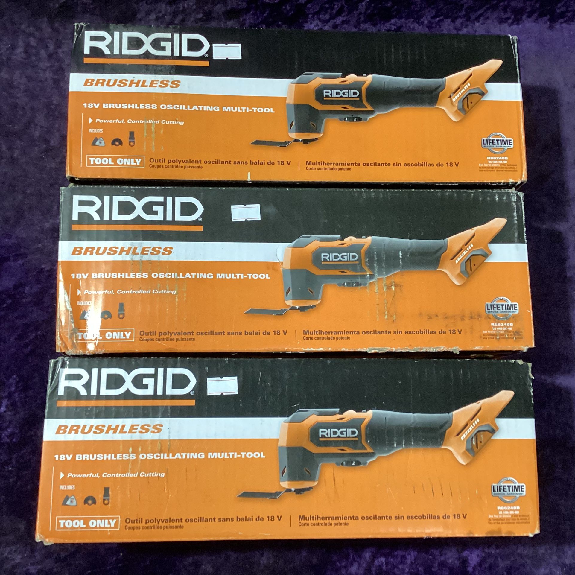 RIDGID 18V Brushless Cordless Oscillating Multi-Tools BRAND NEW IN BOX ...