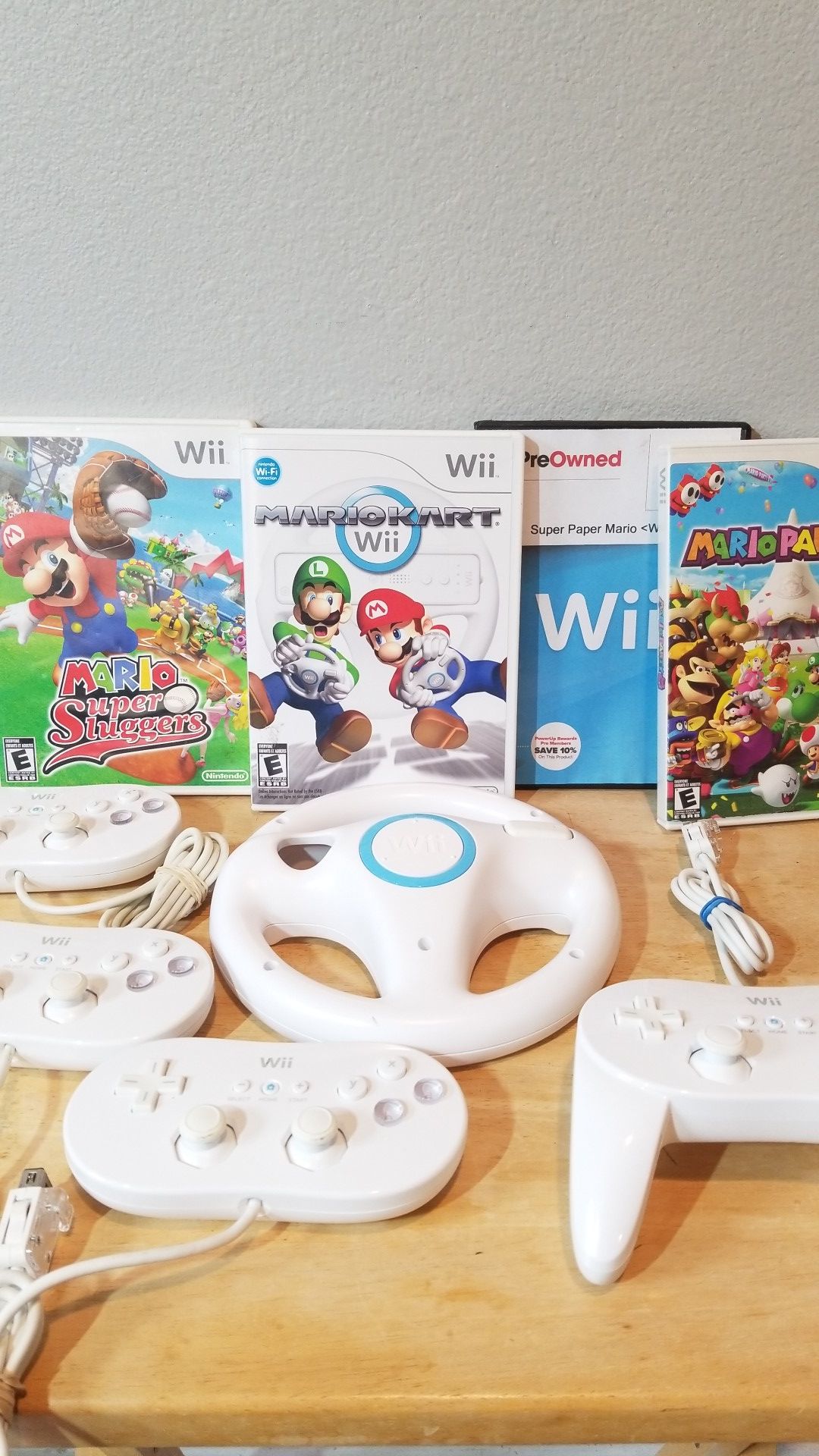Nintendo Wii Mario Kart, Mario Party 8, Mario Super Sluggers, Super ...
